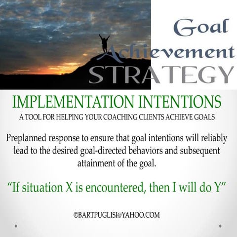 Implementation intentions | PPTX