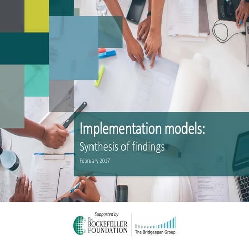 Implementation Models - Synthesis of Findings | PPT