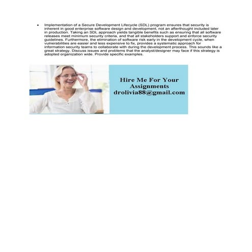 Implementation of a Secure Development Lifecycle (SDL) program ensures.pdf