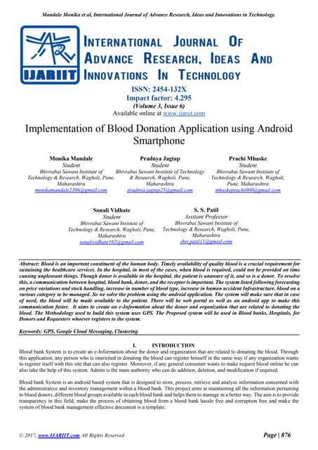 ORGAN DONATION MANAGEMENT SYSTEM (PROJECT: ODMS) | PDF