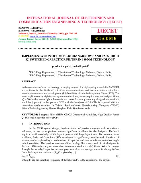 Design and Implementation of Two Stage Operational Amplifier | PDF