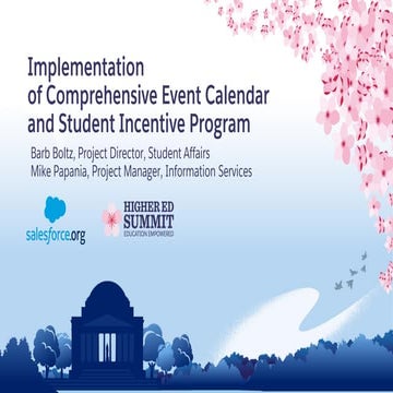 Implementation of Comprehensive Event Calendar and Student Incentive ...