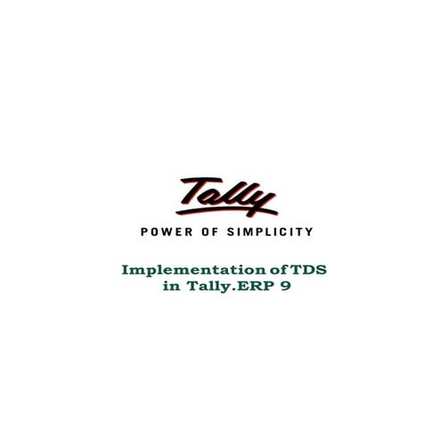 tally erp 9 | PDF