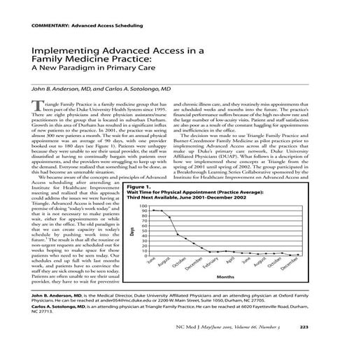 Implementing Advanced Access | PPT