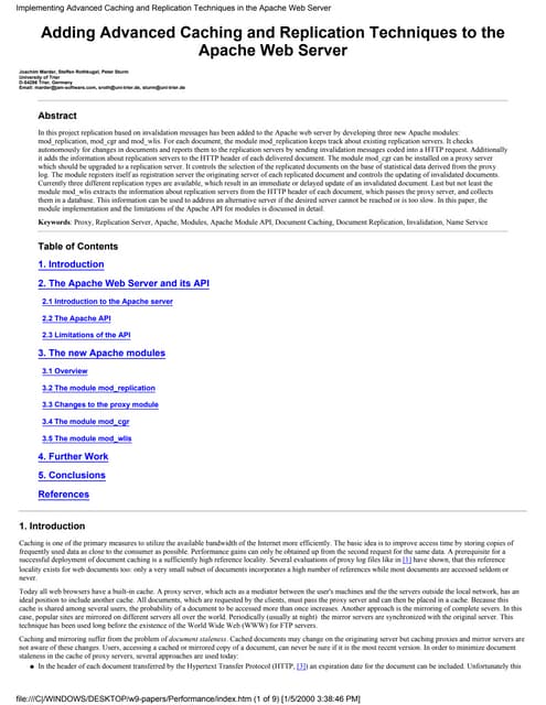 Implementing Advanced Caching and Replication Techniques in ... | PDF ... Implementing Advanced Caching and Replication Techniques in ... | PDF ...