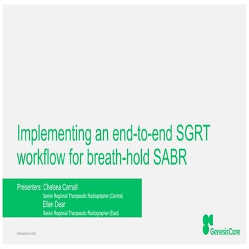 Implementing an End-to-End SGRT Workflow for Breath-Hold SABR | PDF