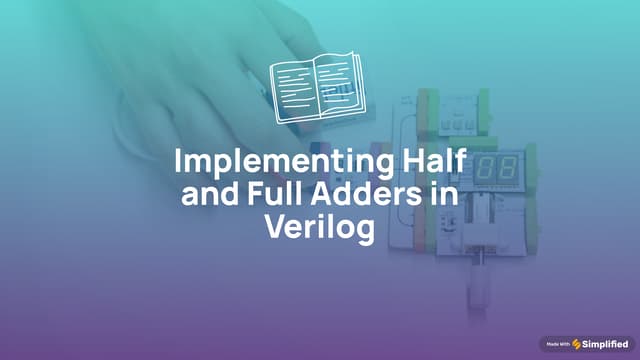 Implementing Half And Full Adders In Verilogpdf 9364