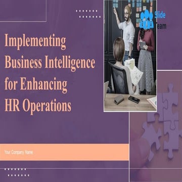 Implementing Business Intelligence For Enhancing HR Operations Powerpoint Presentation Slides | PDF
