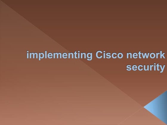 Gets cisco security training | PPT