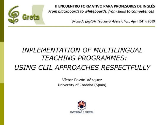 CLIL - Content and Language Integrated Learning | PPT