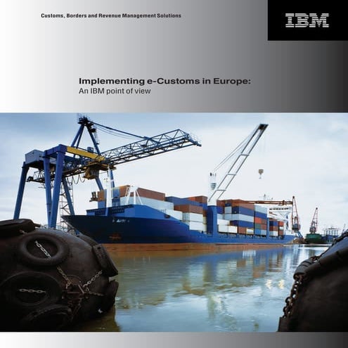 Implementing e-Customs in Europe: An IBM point of view on E Government ...