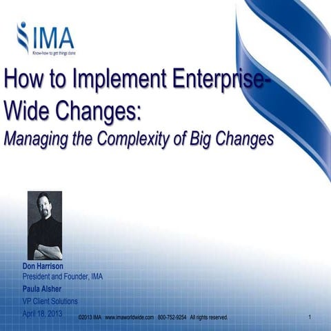 Tips On How To Implement Enterprise-Wide Change | PPT