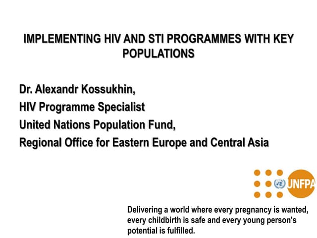 Implementing Hiv And Sti Programmes With Keypopulation Alexandr