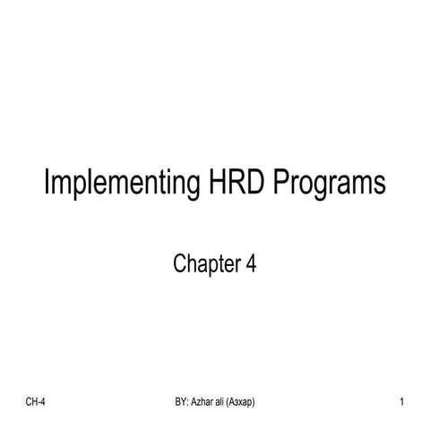 Implementing hrd | PPT