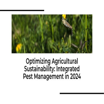 Implementing Integrated Pest Management Strategies for Sustainable ...