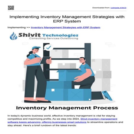 Implementing Inventory Management Strategies with ERP System.pdf ...