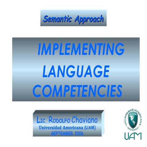 Implementing Language Competencies | PPT