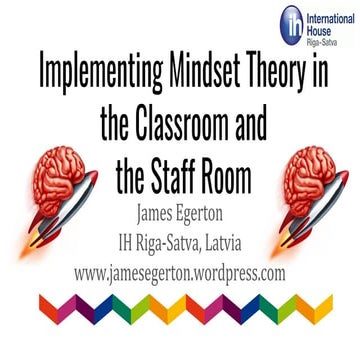 Implementing Mindset Theory in the Classroom and the Staff Room | PPT