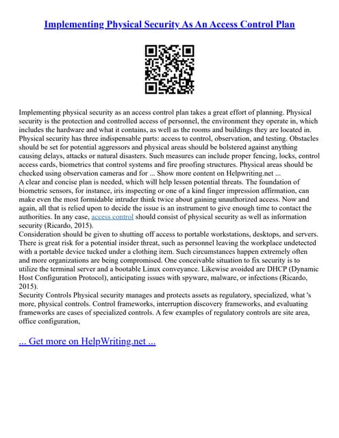 Access Control Systems | PPTX