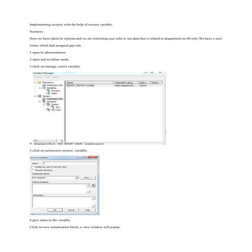 Implementing security with the help of session variable | PDF