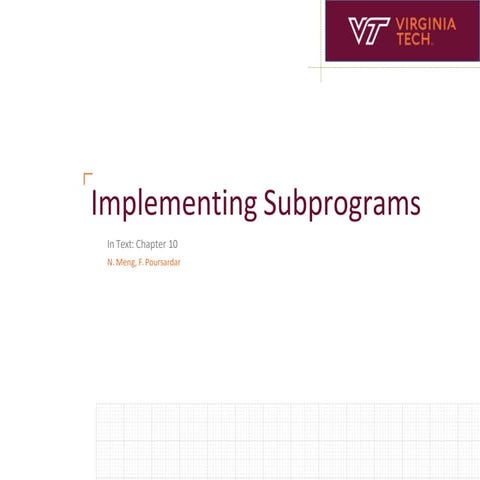 -ImplementSubprogram-theory of programming | PDF