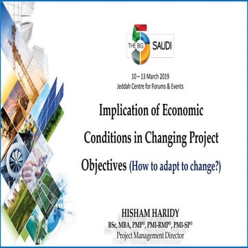 Implication of economic conditions in changing project objectives (how ...
