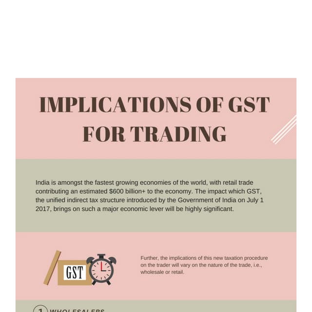 Implication of gst for trading | PDF Implication of gst for trading | PDF