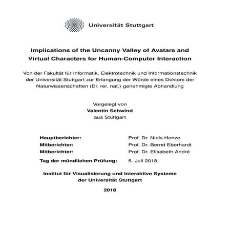 Implications Of The Uncanny Valley Of Avatars And Virtual Characters ...