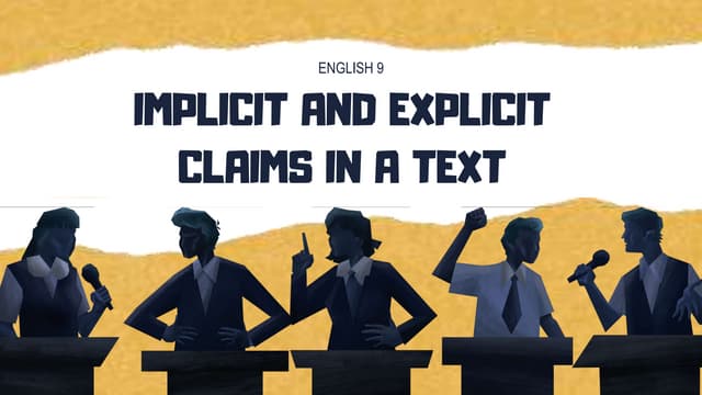 Explicit versus implicit meaning | PPTX