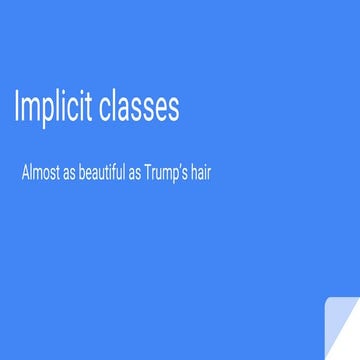 Implicit classes - share the knowledge | PPT