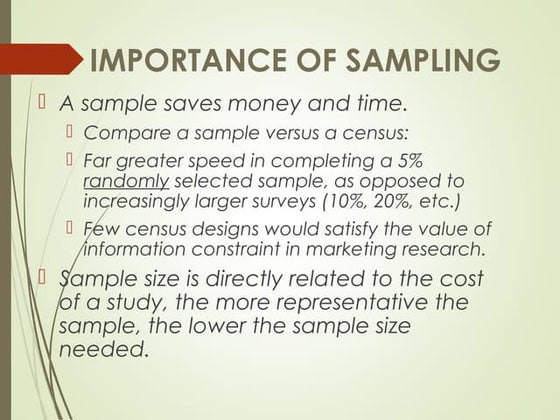 Principles of sampling | PPT