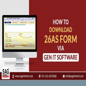 How to Import and Download Form 26AS Using Gen IT Software? | PDF