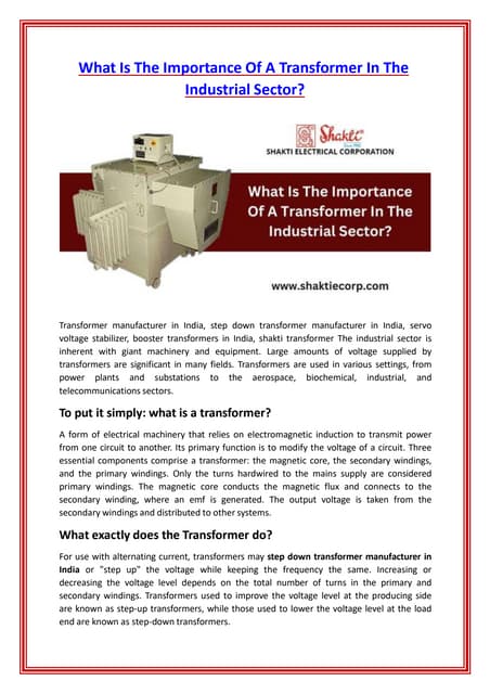 Uses and Benefits of Isolation Transformer | PPT