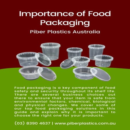 Importance of Food Packaging | PDF