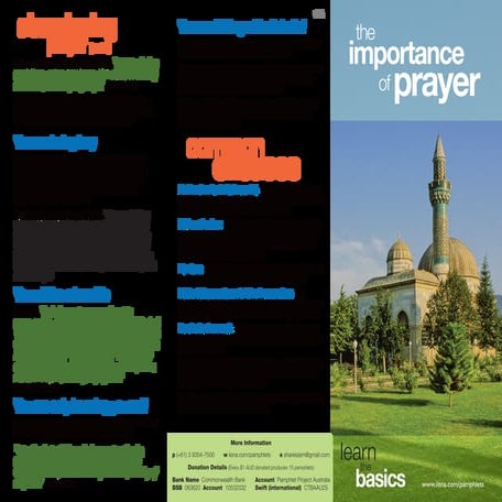The Importance of Prayer ( pamphlet ) | PDF