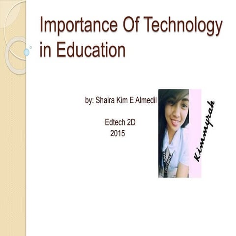 Importance of Technology Education | PPT