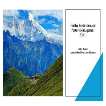 Importance and scope of fodder production in Nepal || Assistant Prof ...