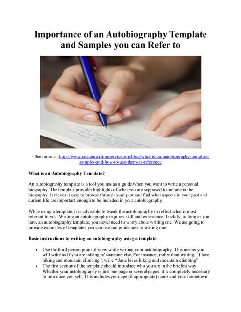 Professional Biosketch Examples For Everyone | PPTX | Drawing and ...