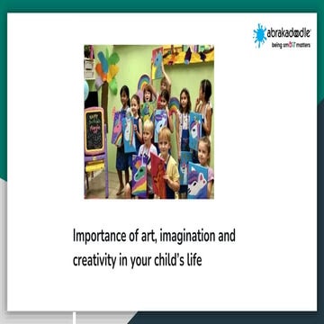 Importance of art, imagination and creativity in your child’s life | PPT