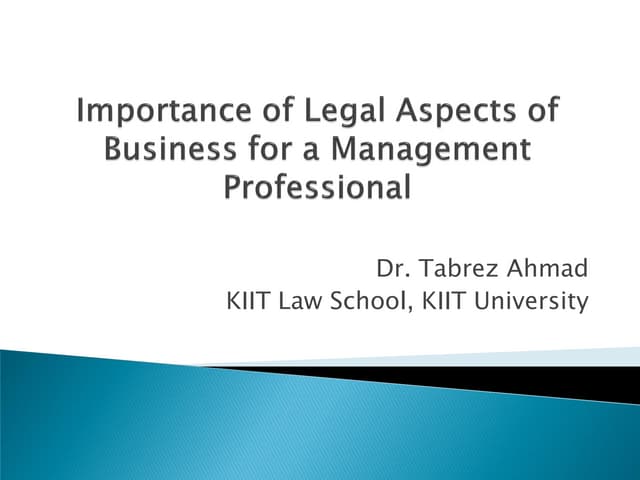 Business law ppt | PPTX
