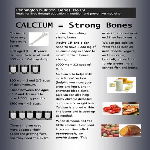 What kids need to know about calcium. | PDF