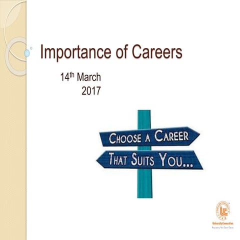 Importance of careers | PPTX
