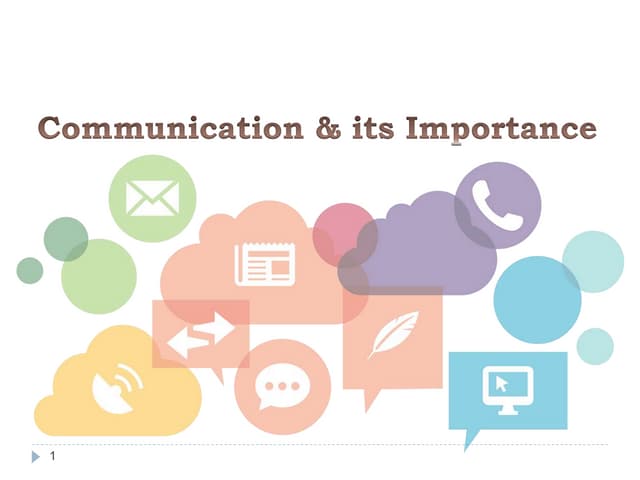 Communication and its importance | PPT
