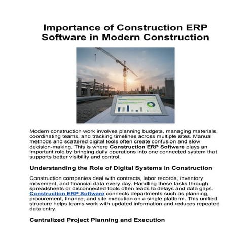 Importance of Construction ERP Software in Modern Construction.docx