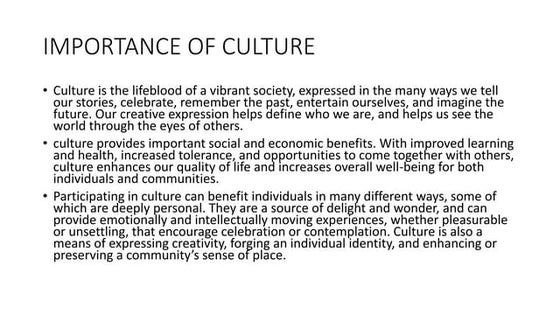 Culture: Definition, Functions, Characteristics, Elements of Culture.pptx