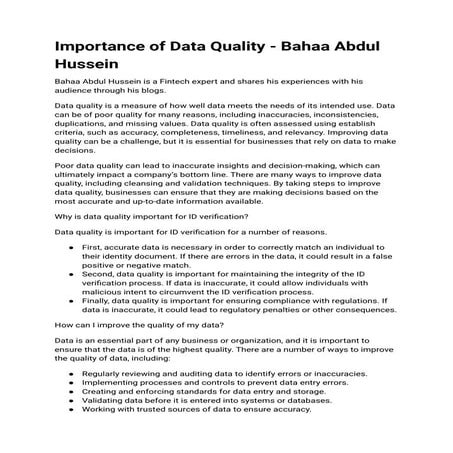 DATA QUALITY MANAGEMENT | PPTX