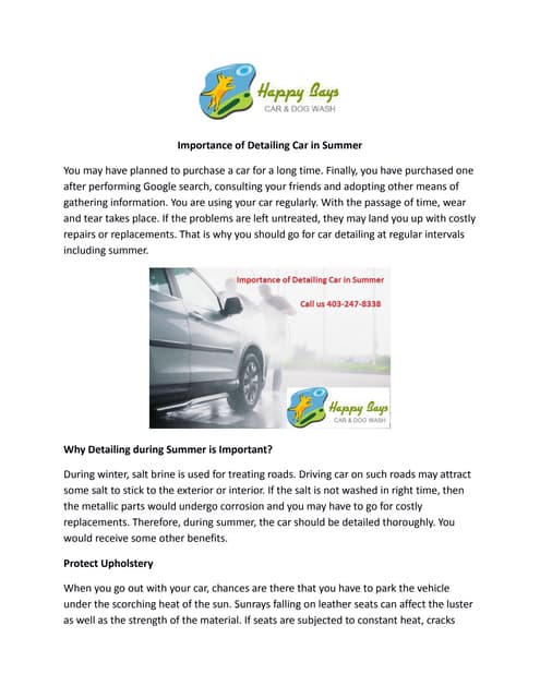 The ultimate guide to essential car detailing tips | PPTX