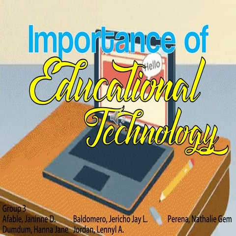 Importance of Educational Technology | PDF