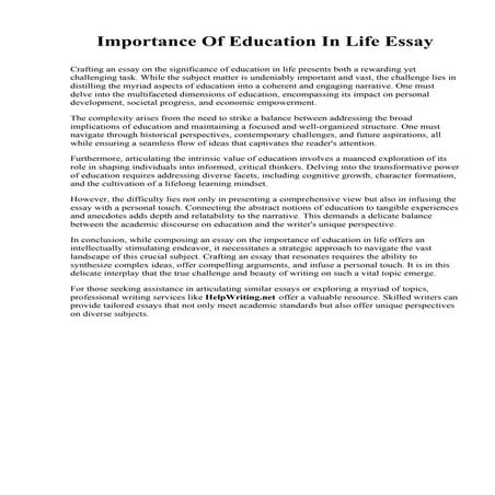 Importance Of Education In Life Essay.pdf
