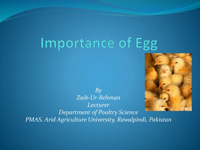 Grading and quality parameters of eggs | PPTX